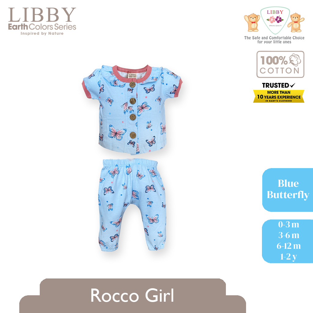 Jual LIBBY Earth Setelan Bayi & Anak Pendek - Celana Panjang Rocco set Girl 0-4 Tahun (1 Stel ...