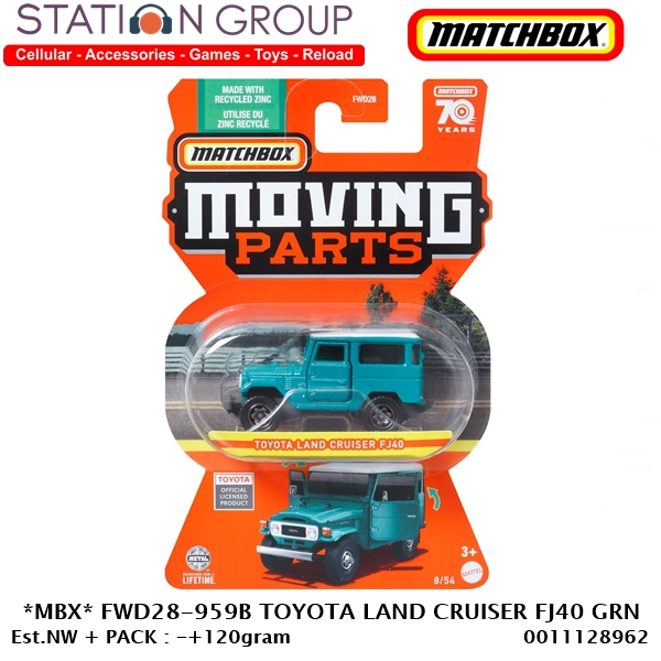 Jual MATCHBOX FWD28-959B TOYOTA LAND CRUISER FJ40 GREEN 23 - DIECAST ...