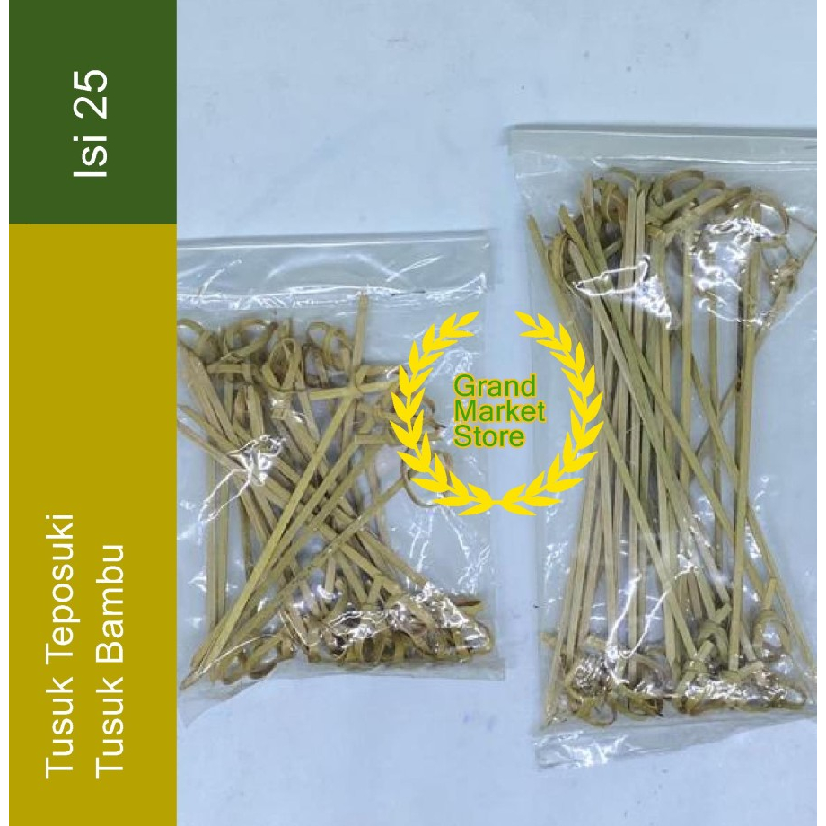 Jual Tusuk Bambu Teposuki Buah Zaitun Bento Cocktail Dessert Bbq Bamboo ...