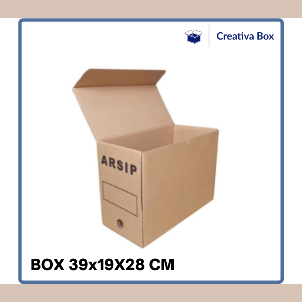 Jual Box File 39x19x28 cm Kardus/polos/Arsip/File/filebox/arsipbox/ box ...