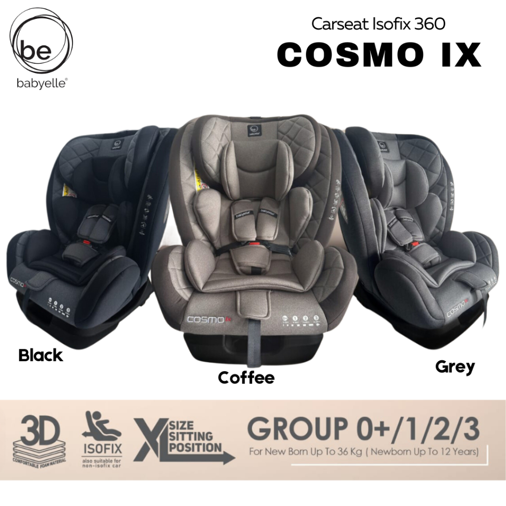Jual *GARANSI 6 BULAN* Carseat Kursi Mobil Isofix Babyelle Cosmo IX ...