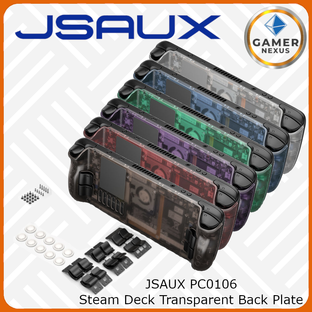 Jual JSAUX PC0106 Steam Deck Transparent Back Plate Casing | Shopee ...