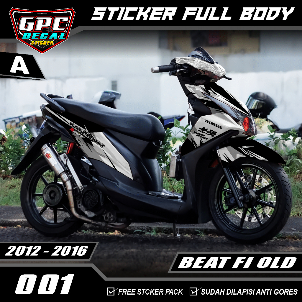 Jual DECAL STICKER HOLOGRAM HONDA BEAT FI OLD FULLBODY OBRAL LIST MOTOR ...
