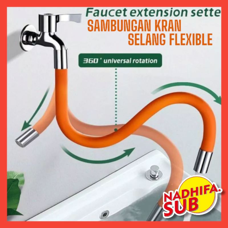 Jual SABUNGAN KRAN AIR FLEKSIBLE SELANG 360 / EXTENTION KRAN AIR / KRAN ...