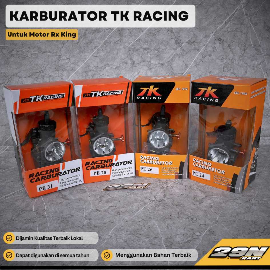 Jual CARBURATOR KARBURATOR TK RACING PE PWK 24 26 28 31 ORIGINAL IMPORT | Shopee Indonesia