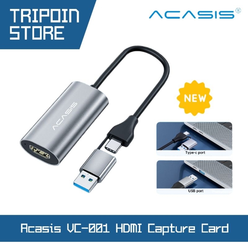 Jual ACASIS HDMI Video Capture Card Dual Interface USB Type C & USB ...