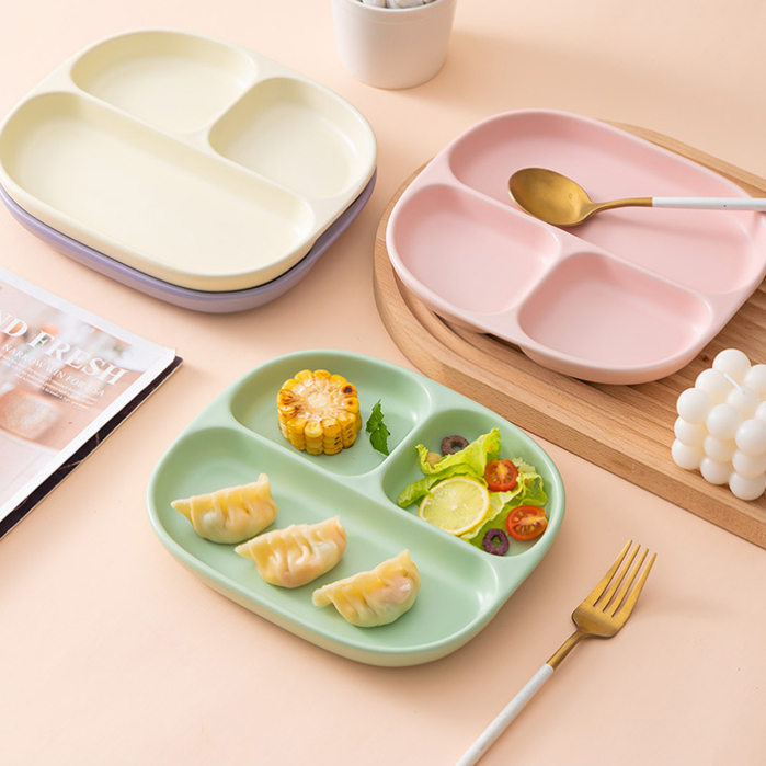 Jual Piring Sekat Diet Estetik Bahan Keramik / Aesthetic Plate for Diet ...