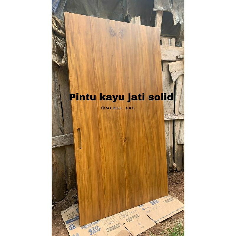 Jual pintu kayu jati/pintu kayu jati solid great 1 | Shopee Indonesia