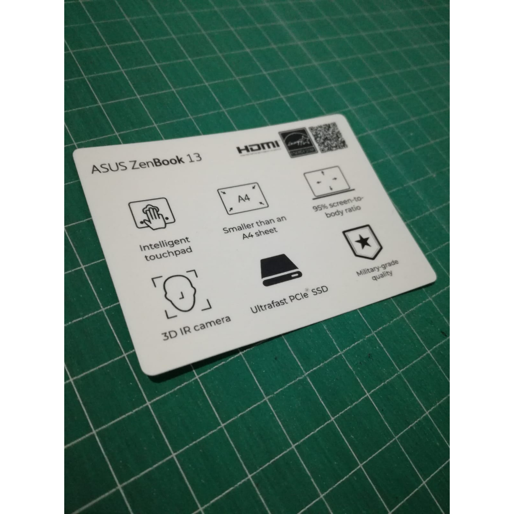 Jual Stiker Spesifikasi Laptop Asus Zenbook 13 Series | Shopee Indonesia