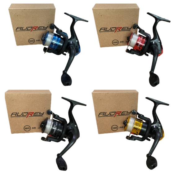 Jual REEL PANCING MURAH AUDREY SPOOL PLASTIK 20 / AW 200 5 BEARING ...