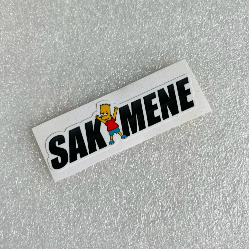 Jual Stiker SAKMENE Laminasi Glosy viral | Shopee Indonesia