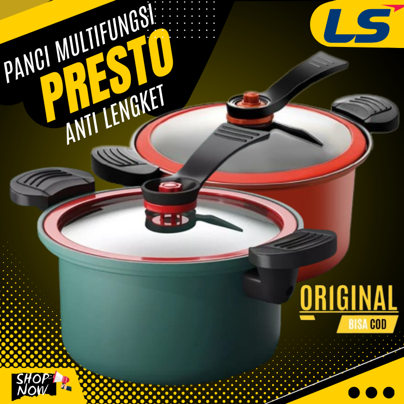 Jual Panci Presto Subron 3.5 liter Teflon Pressure Cooker Totipotent Micro Pressure Cooker Pot ...