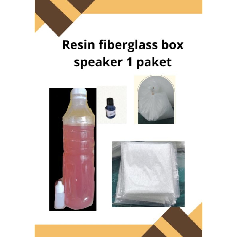 Jual resin fiberglass pelapis box speaker/resin fiberglass 1 paket ...