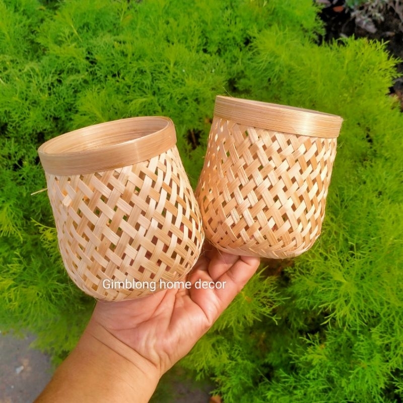 Jual TEMPAT BENTUK GELAS BOLONG BAMBU | Shopee Indonesia