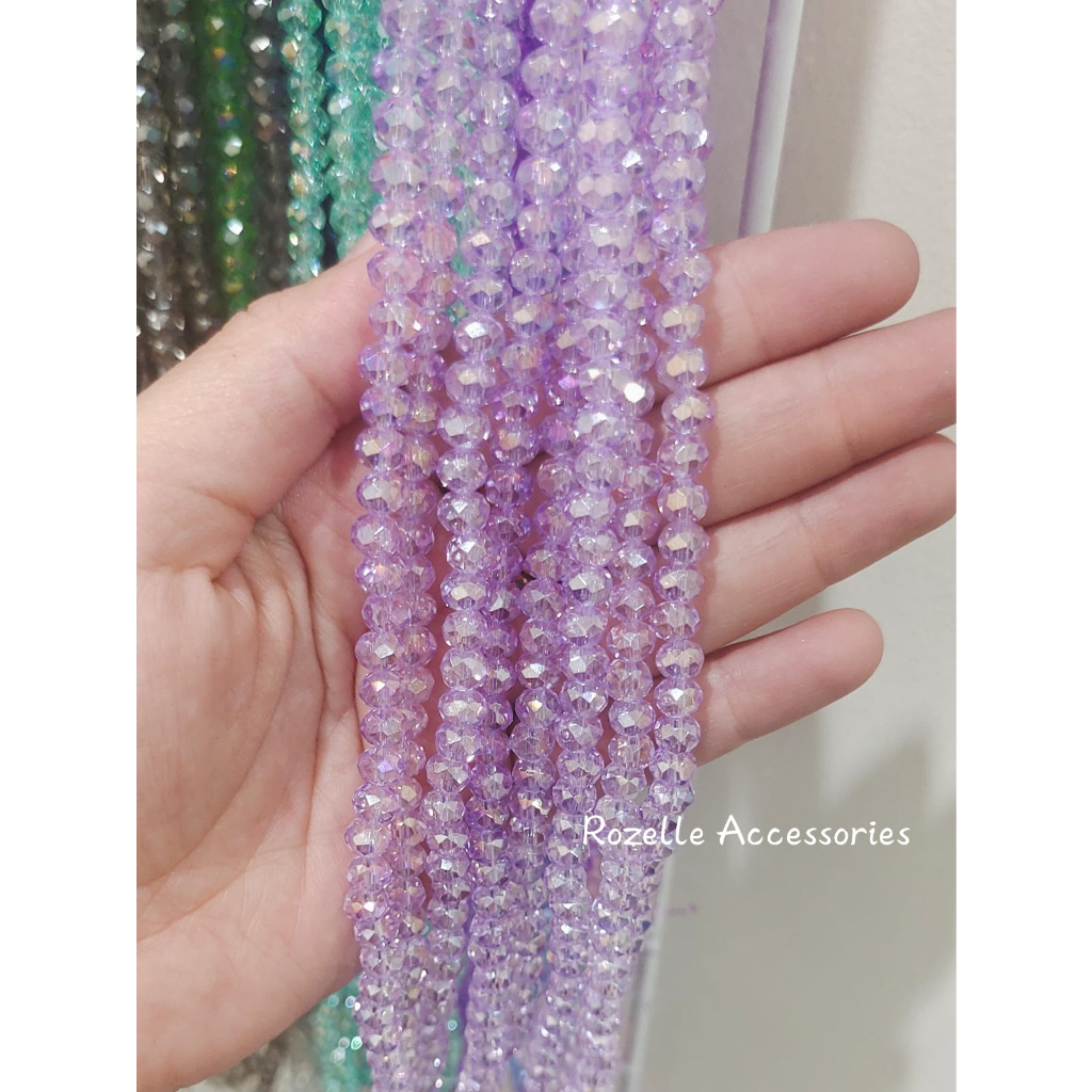 Jual MANIK CRYSTAL CEKO BULAT GEPENG 4MM/6MM/8MM | Shopee Indonesia