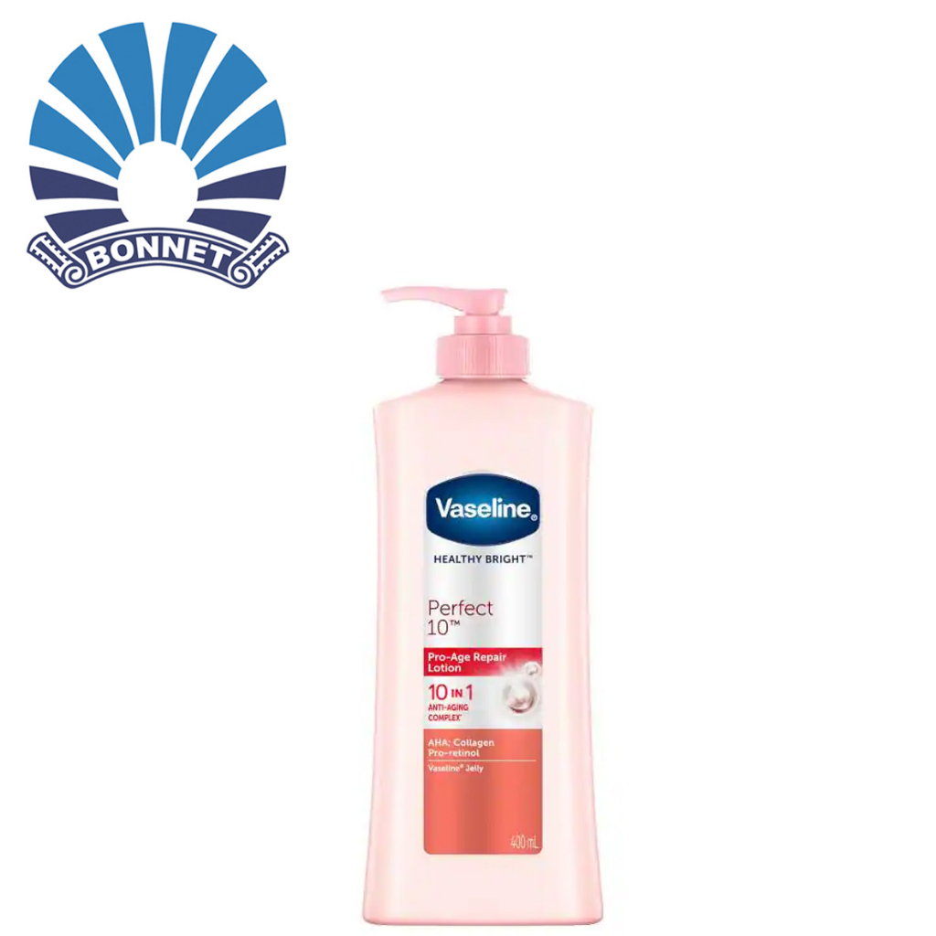 Jual Vaseline Healthy Bright Perfect 10 Pro-Age Repair Lotion 400ml ...