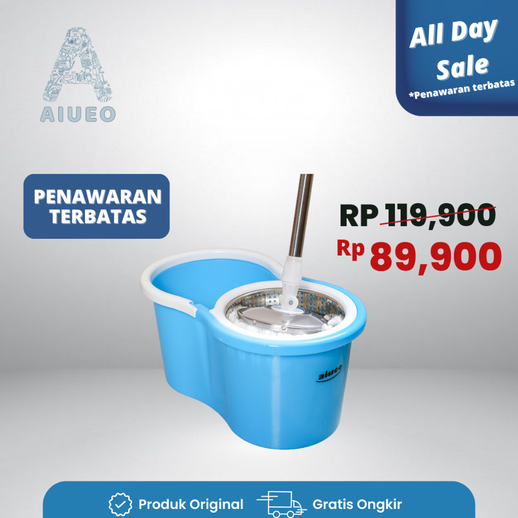Jual Alat Pel Spin MOP Praktis Alat pembersih lantai | Alat Pel MOP ...