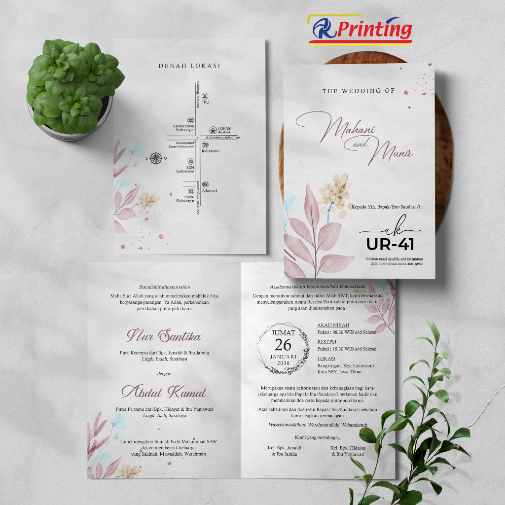 Jual Undangan Pernikahan amplop / Undangan Simpel / Wedding invitation ...