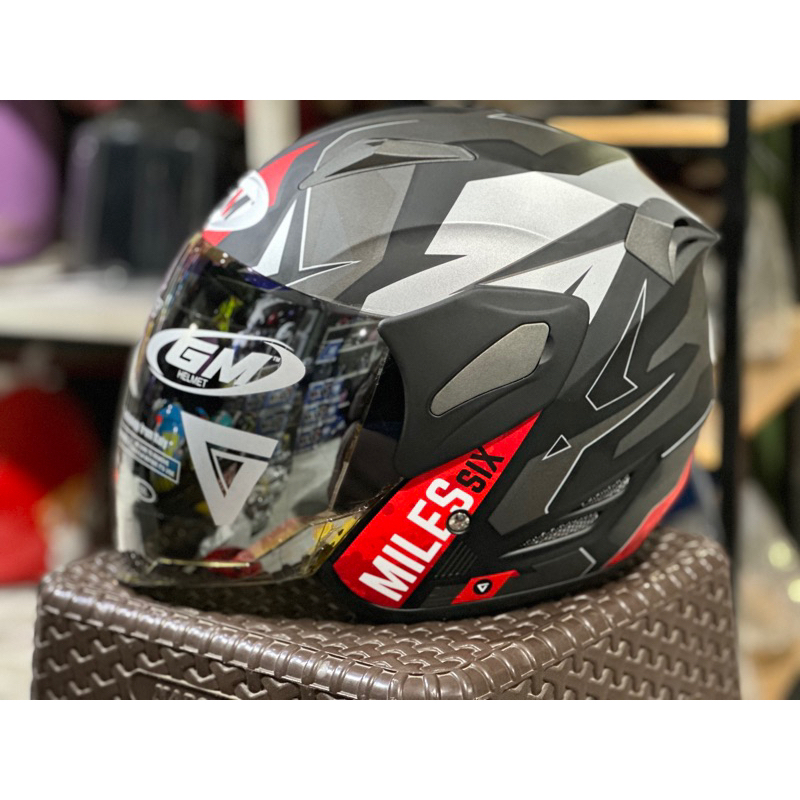 Jual Helm GM Fighter Motif Terbaru Six Miles Original | Shopee Indonesia