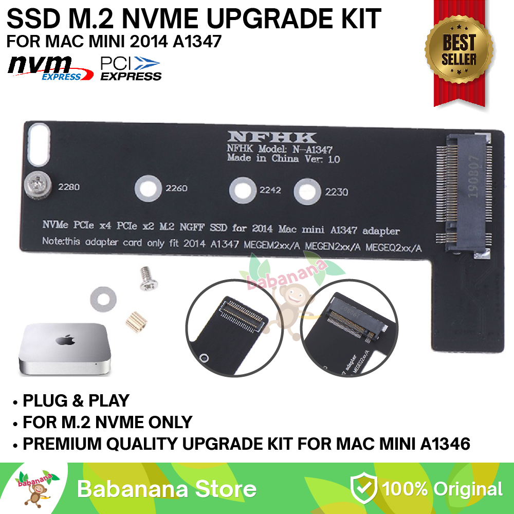 Jual Adapter SSD M.2 NVME Kit For Mac Mini A1347 Adaptor Converter ...