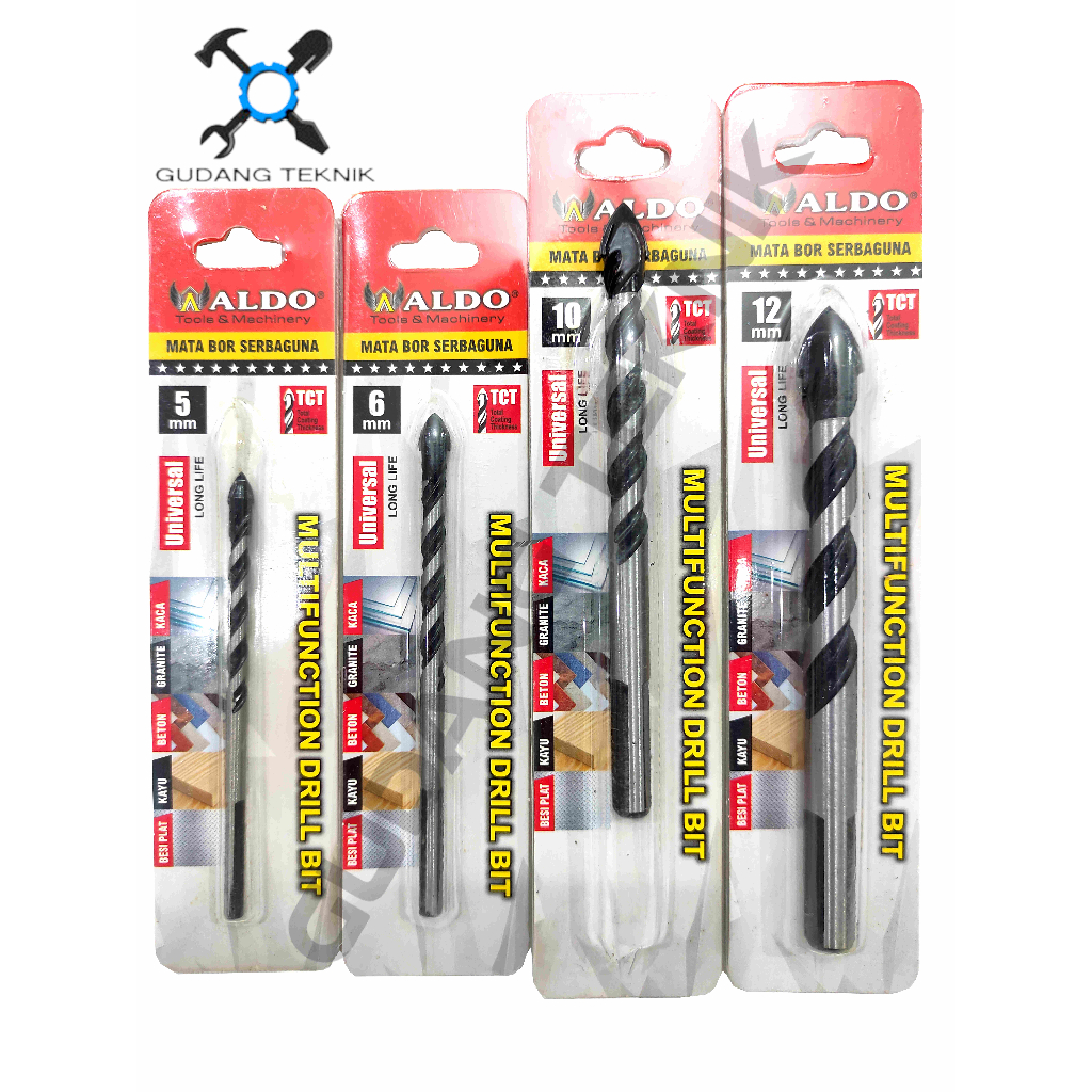 Jual (ALDO) Mata Bor TCT Serbaguna 5mm 6mm 8mm 10mm 12mm ALDO / Mata ...