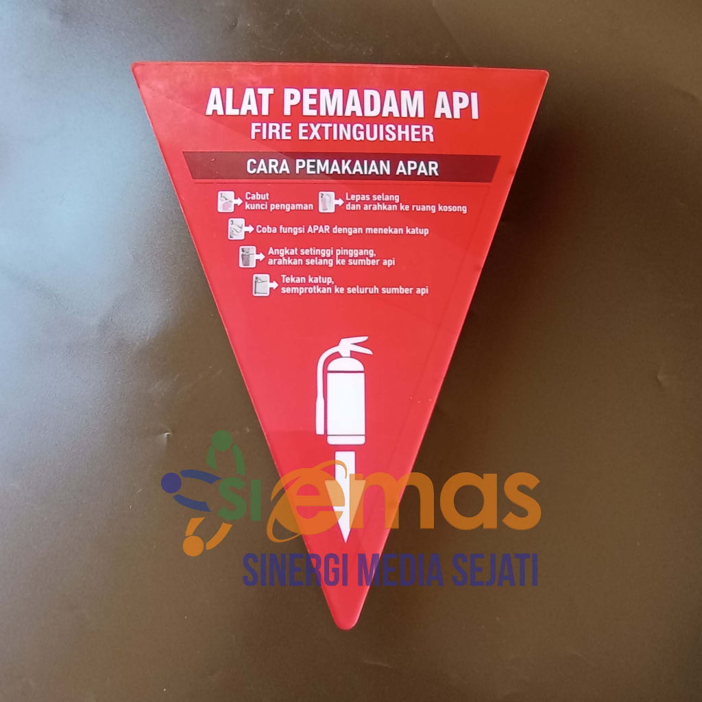 Jual Papan Akrilik Tanda Alat Pemadam Api Ringan | Akrilik Tanda APAR ...