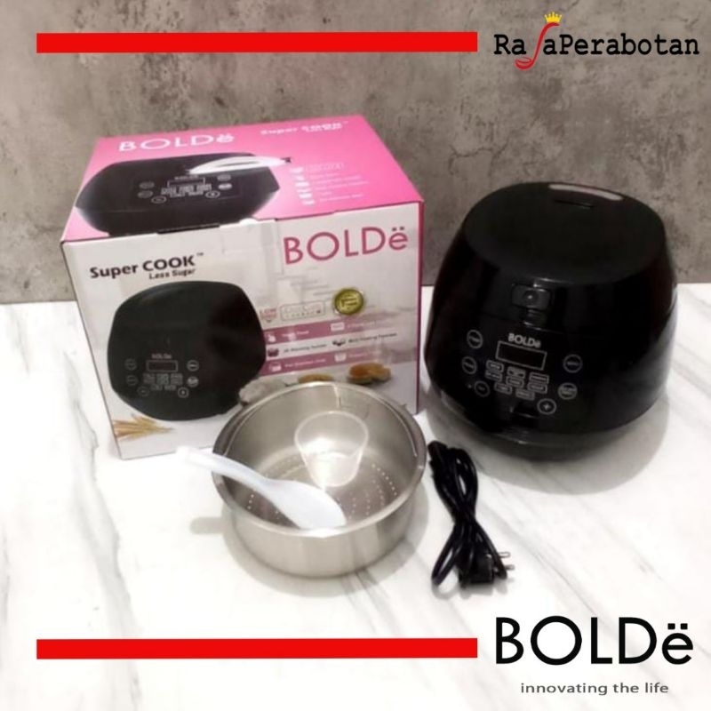 Jual BOLDe Super COOK Less Sugar Rice cooker 1 Liter Low Carbo 400 Watt ...