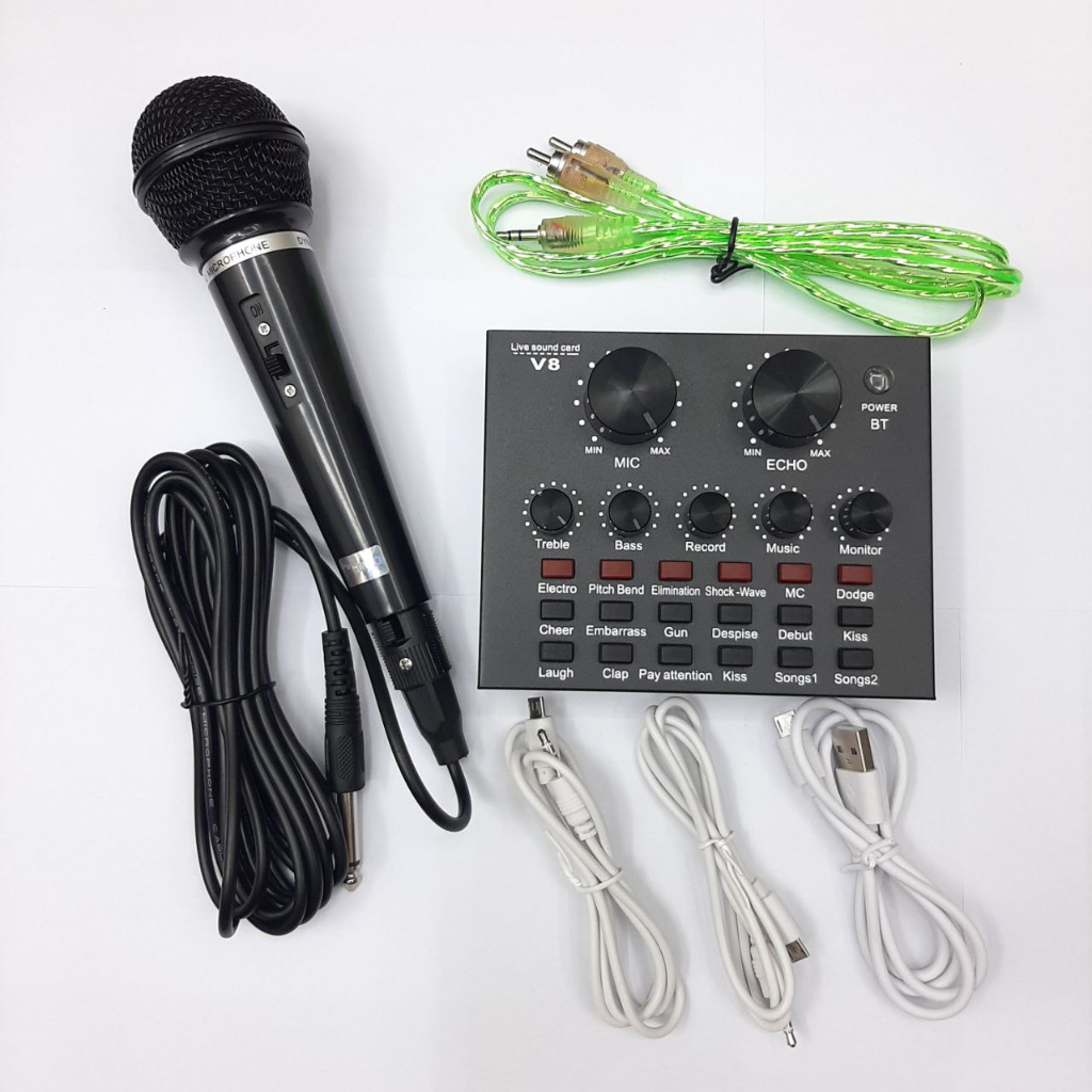 Jual Sound Card Soundcard V8 Bluetooth live Broadcast dan streaming ...