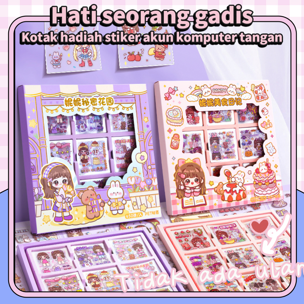 Jual NINI STIKER KOREA ISI 450 PCS STICKER DECO AESTHETIC SCRAPBOOK ...