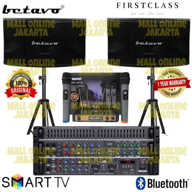 Jual Paket Betavo 10 inch karaoke sound system bps4510 power ampli fc ...