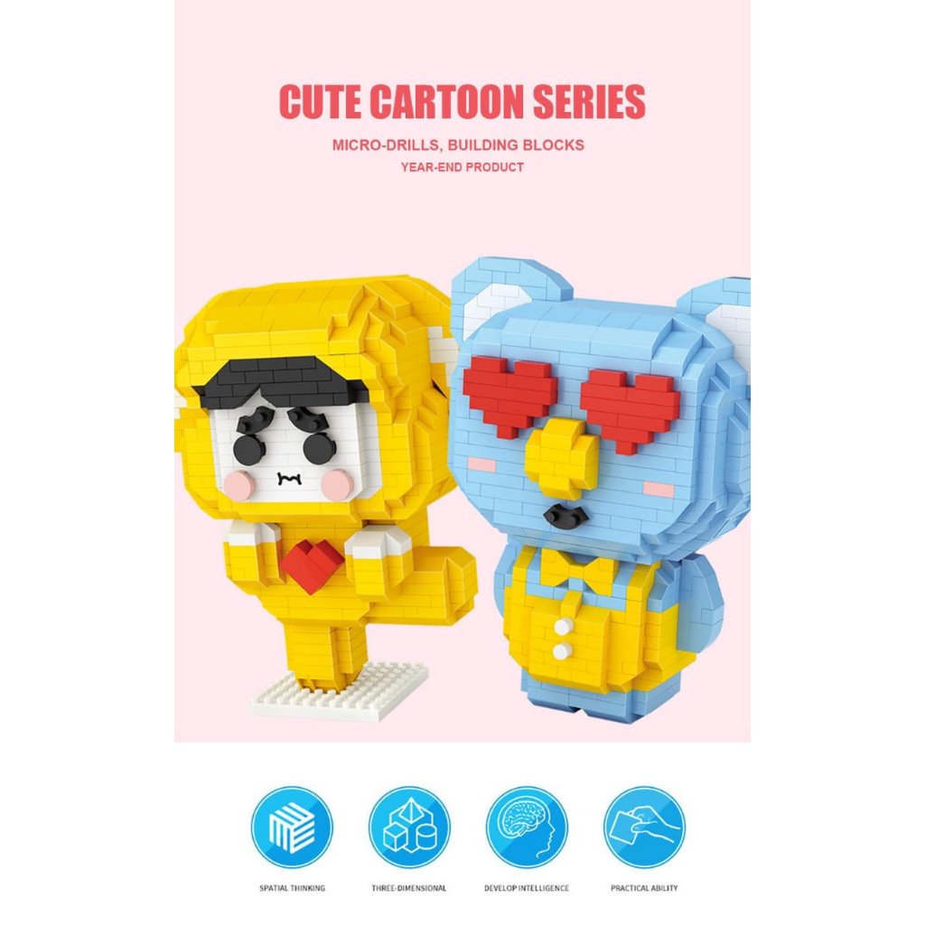 Jual LOZ Lego Nano Block BT21 CHIMMY KOYA - Nano Block BTS - Diamond ...