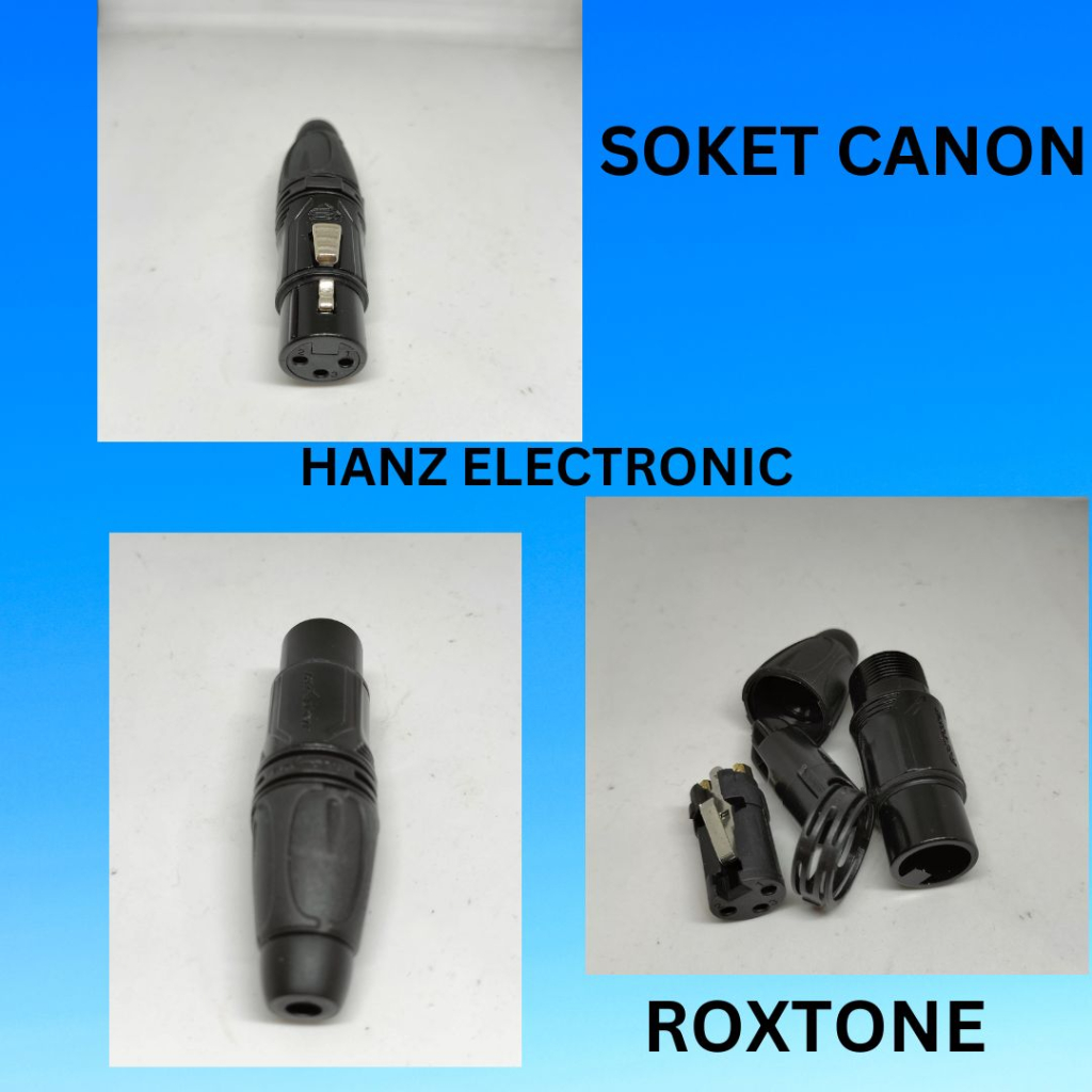 Jual SOKET CANON/JACK SOUND ROXTONE FEMALE RX3F-BG | Shopee Indonesia