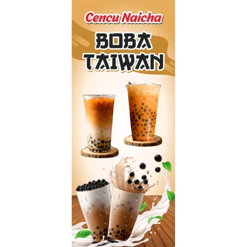 Jual SPANDUK BANNER MINUMAN ES BOBA | Shopee Indonesia