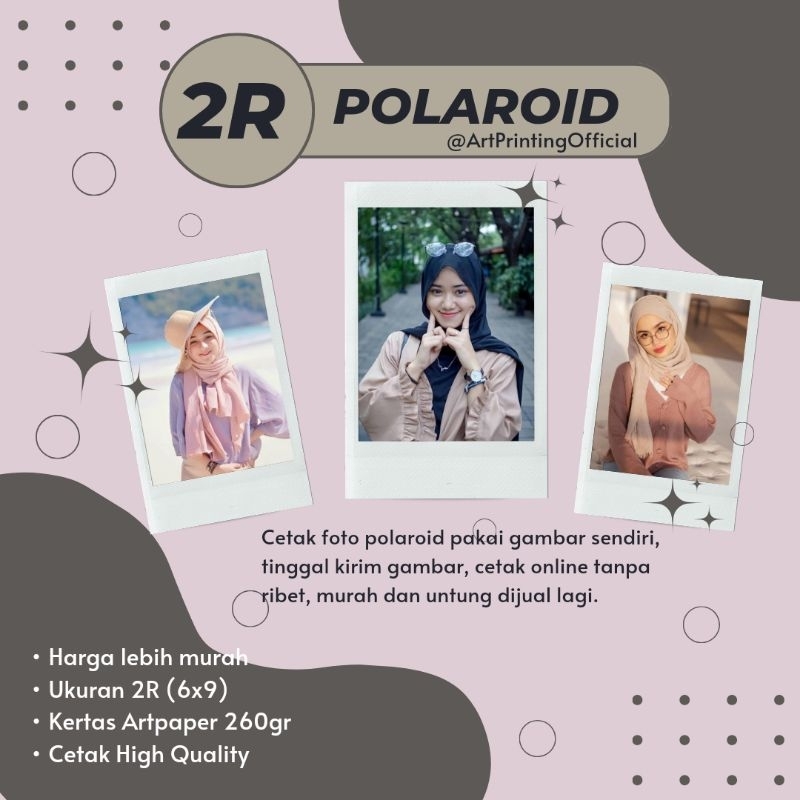 Jual CETAK FOTO POLAROID 2R (6x9) Murah PROSES CEPAT SEHARI-JADI | Shopee Indonesia