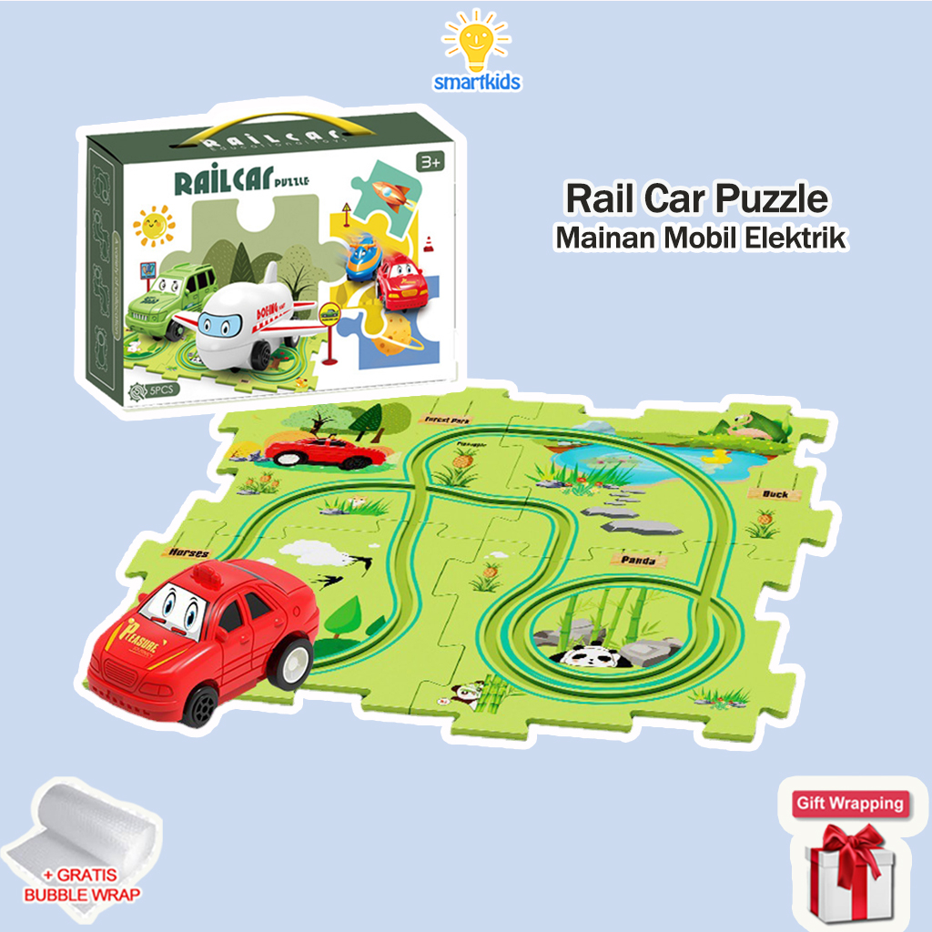 Jual Mainan Mobil DIY track puzzle bergerak otomatis / fleksibel jalur ...