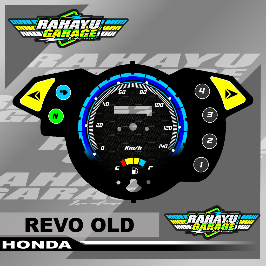 Jual papan speedometer custom Revo old panel spidometer Revo old ...