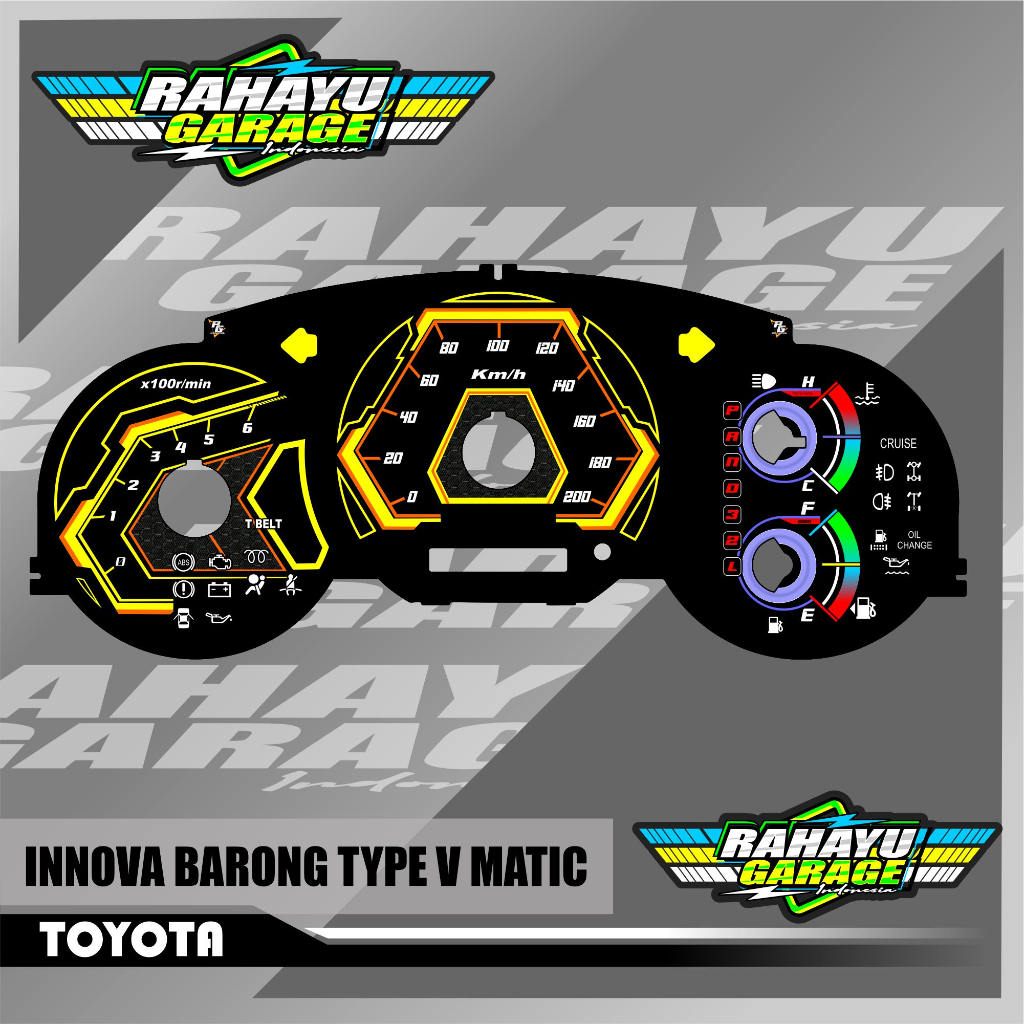Jual papan speedometer custom Innova BARONG matic,MANUAL,TYPE V panel ...