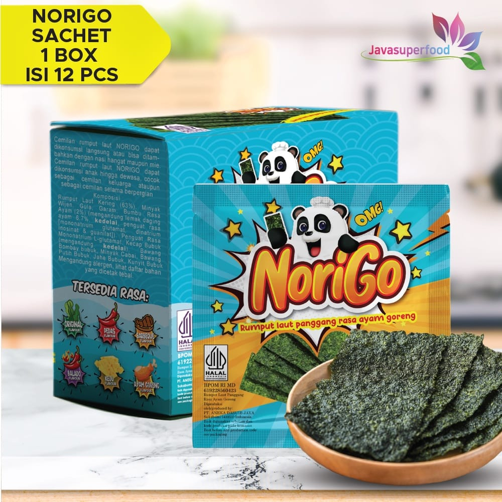 Jual Norigo | Rumput Laut Panggang | 12 Bks @ 3 Gr | Shopee Indonesia