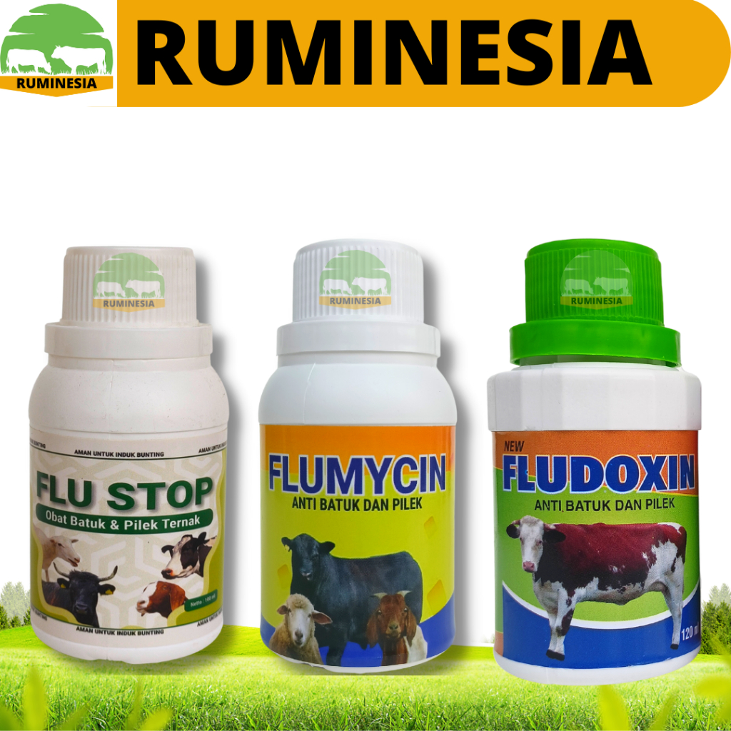 Jual OBAT BATUK PILEK KAMBING SAPI DOMBA - FLUDOXIN 120ML - FLUMYCIN ...
