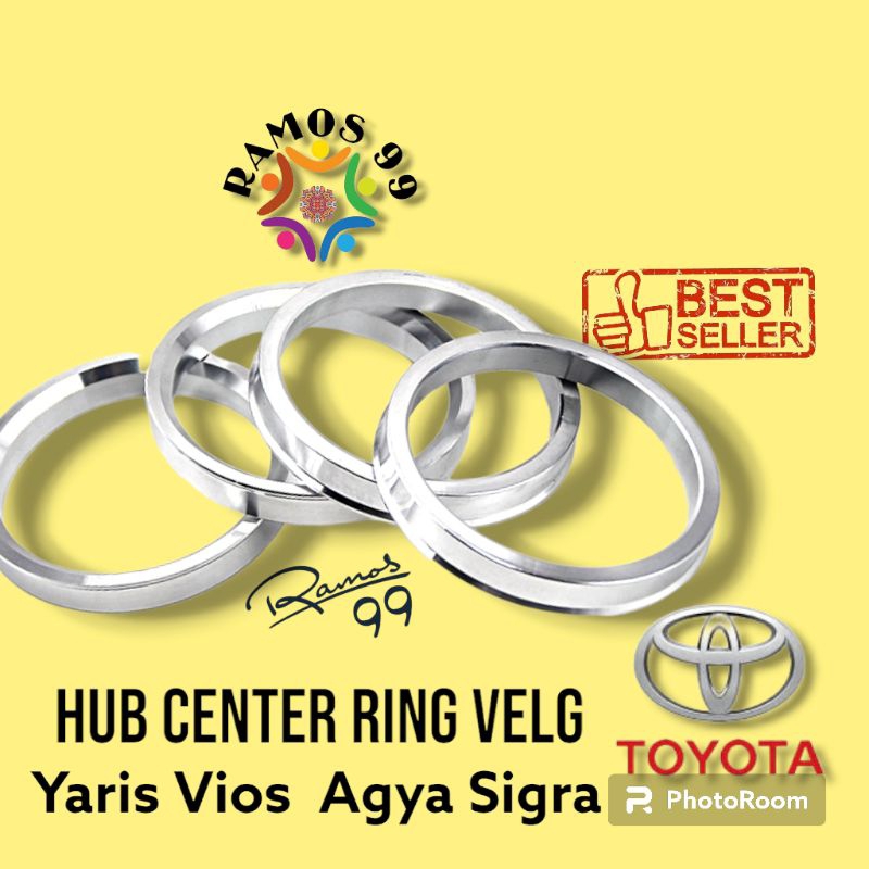 Jual Center Ring Velg Mobil Toyota Yaris Vios Soluna Agya Sigra ...