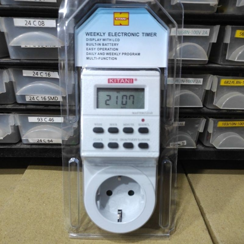 Jual Timer Listrik Pengatur Waktu Steker 220V Colokan Kitani | Shopee ...