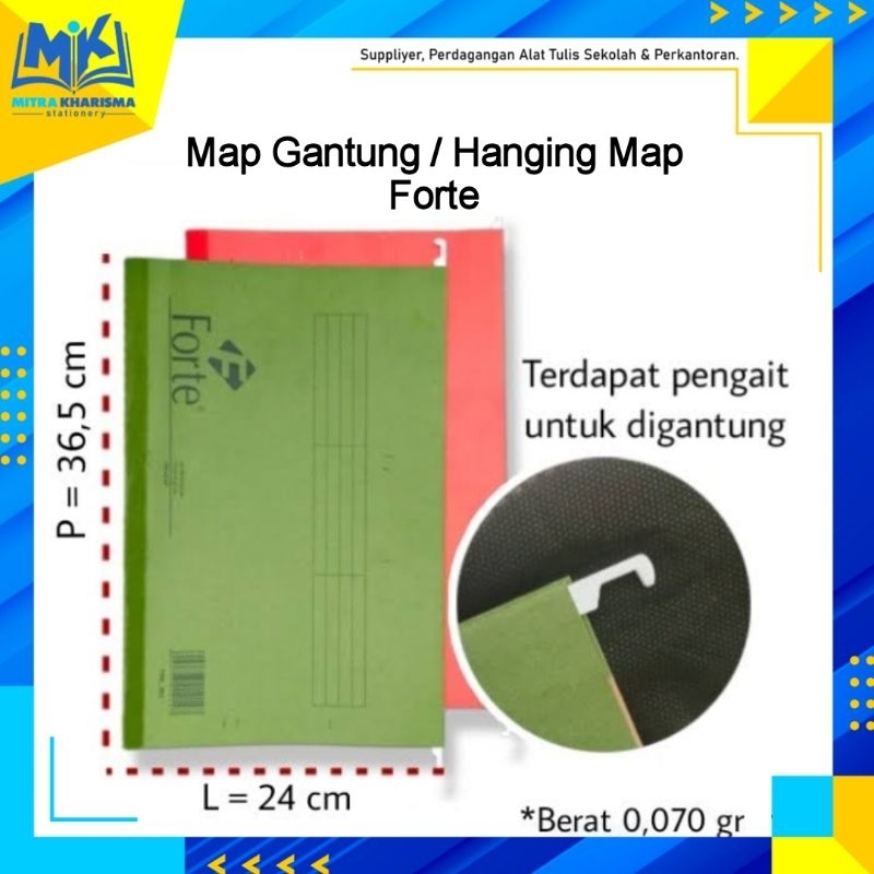 Jual 𝗠𝗮𝗽 𝗚𝗮𝗻𝘁𝘂𝗻𝗴 𝗙𝗼𝗹𝗶𝗼 / Hanging Map / Suspension File Merk Forte (5 ...