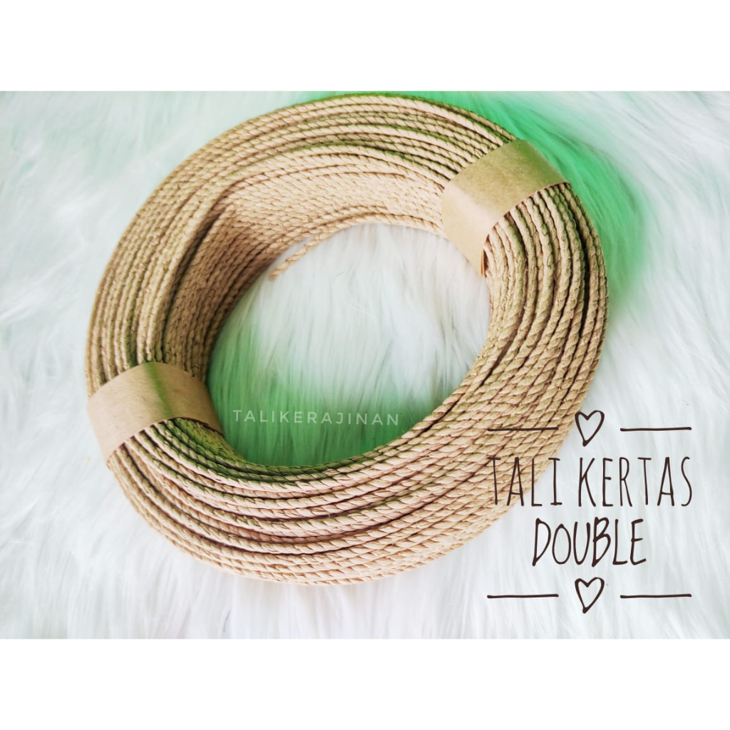 Jual TALI KERTAS PAPER CRAFT ANYAMAN KURSI 2 PILIN 3-4MM | Shopee Indonesia