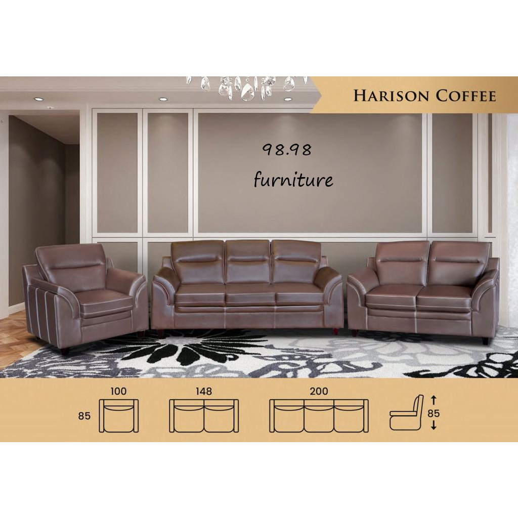 Jual Harison Sofa 321 - Garansi - Coffe/Hitam /Caramel | Shopee Indonesia