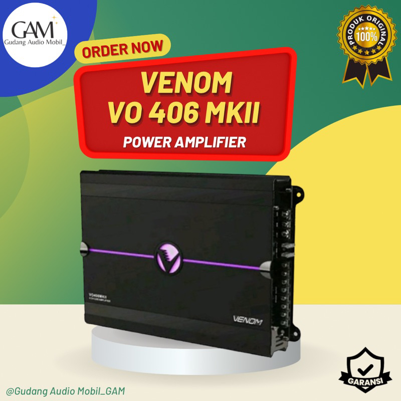 Jual POWER VENOM DIABLO VO 406 MKII / POWER AMPLIFIER VENOM | Shopee ...