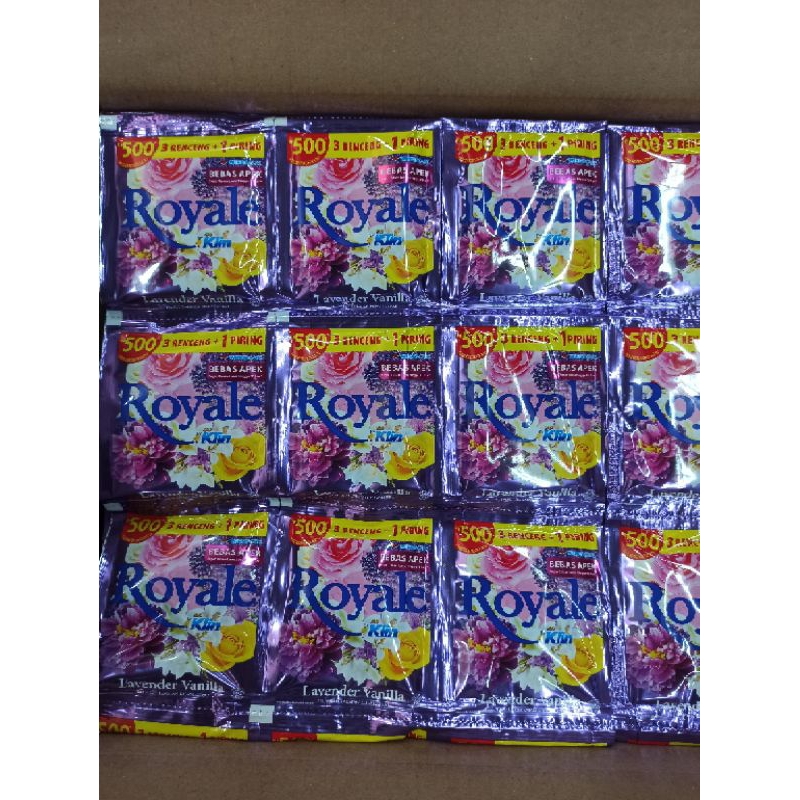 Jual Royale pewangi dan pelembut pakain sachet isi 12 sachet/renceng ...