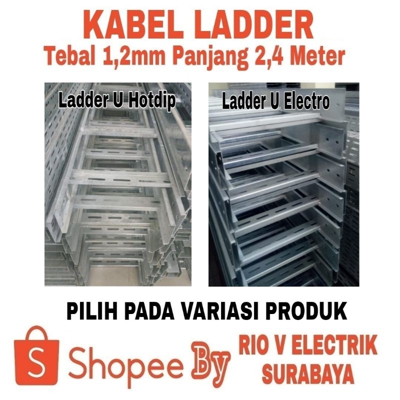 Jual CABLE LADDER U 500X50X2400 1,2mm Galvanize electro dan HDG Hotdip ...