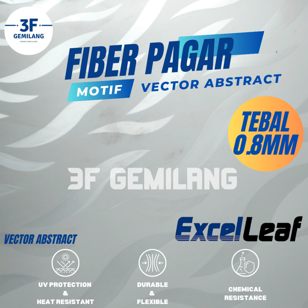 Jual ExcelLeaf - Fiber Plastik Pelapis Penutup Pagar Rumah Motif VECTOR ...