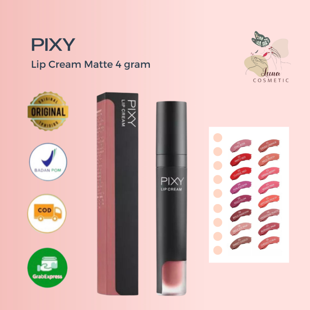 Jual Pixy Lip Cream Matte 4 gram ( lipcream ) | Shopee Indonesia