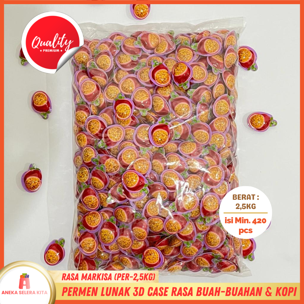 Jual Grosir Murah - Permen Lunak Rasa Durian/Stroberi/Mangga/Kelapa ...